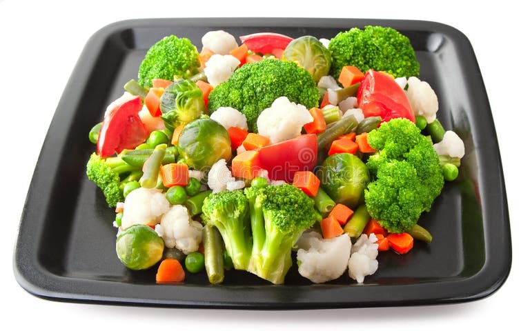 Fresh Vegetables on Plate#2 Stock Photo - Image of carrot, tomatoes ...