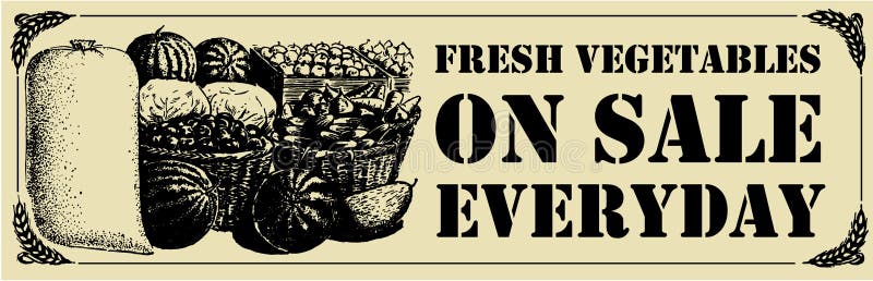 Vegetable Sign board stock vector. Illustration of marrow - 7993908