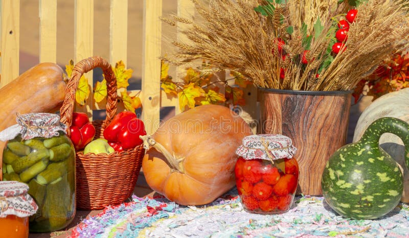 Fresh Vegetables are Sold at the Fair in the Fall Stock Image - Image ...