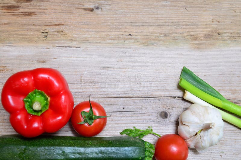 Fresh Vegetables on a Wooden Board Stock Image - Image of offers, load ...