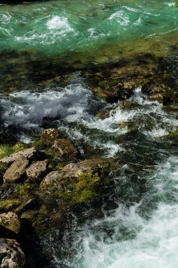 Fresh Water of an Alpine River Stock Image - Image of fast, source ...