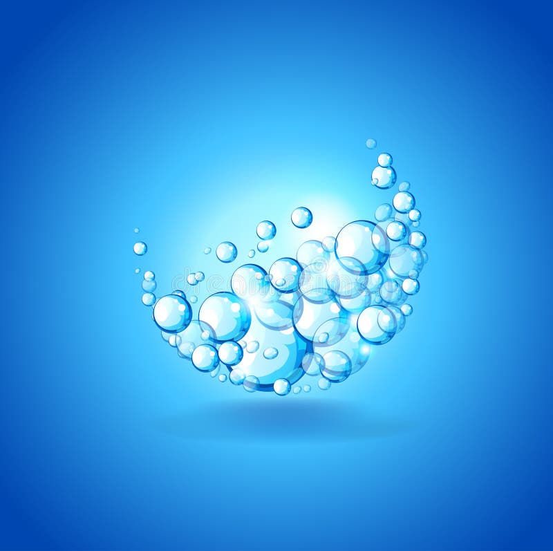 Fresh Water Bubbles stock vector. Illustration of light - 19206208