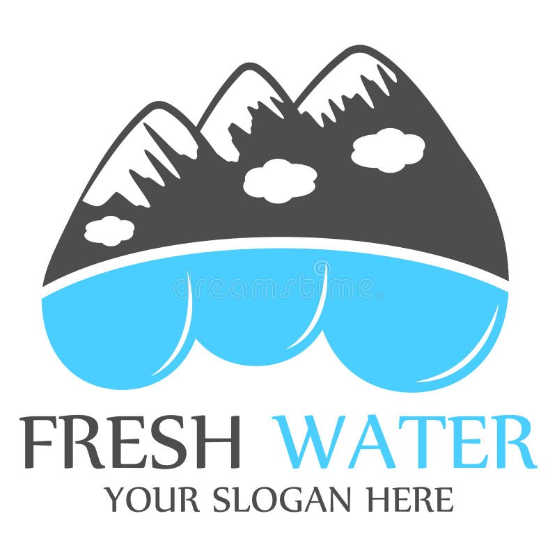 Fresh water logo template stock vector. Illustration of grass - 91557640