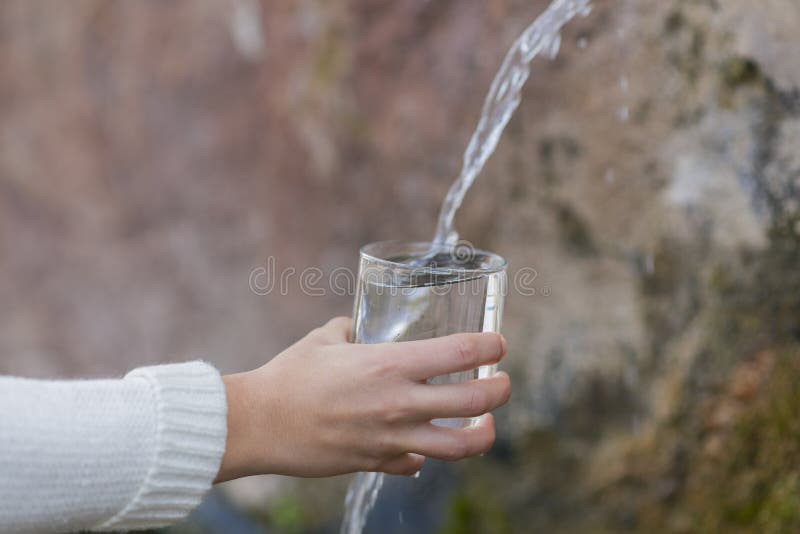Fresh water. stock photo. Image of fountain, odorless - 66794058