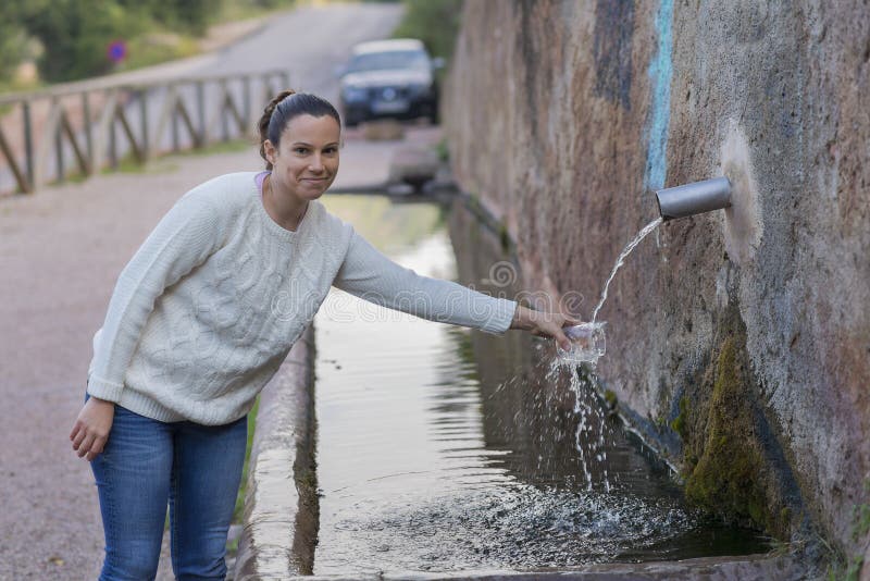Fresh water. stock image. Image of clean, drinking, fountain - 66795037