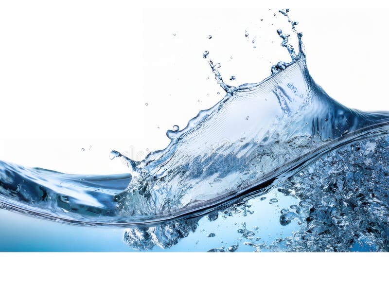Fresh Water Splash Isolated on White, Transparent Background, Cut Out ...