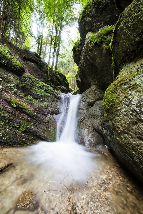 Fresh Water Stream Flowing Down Mountain Stock Image - Image of erosion ...