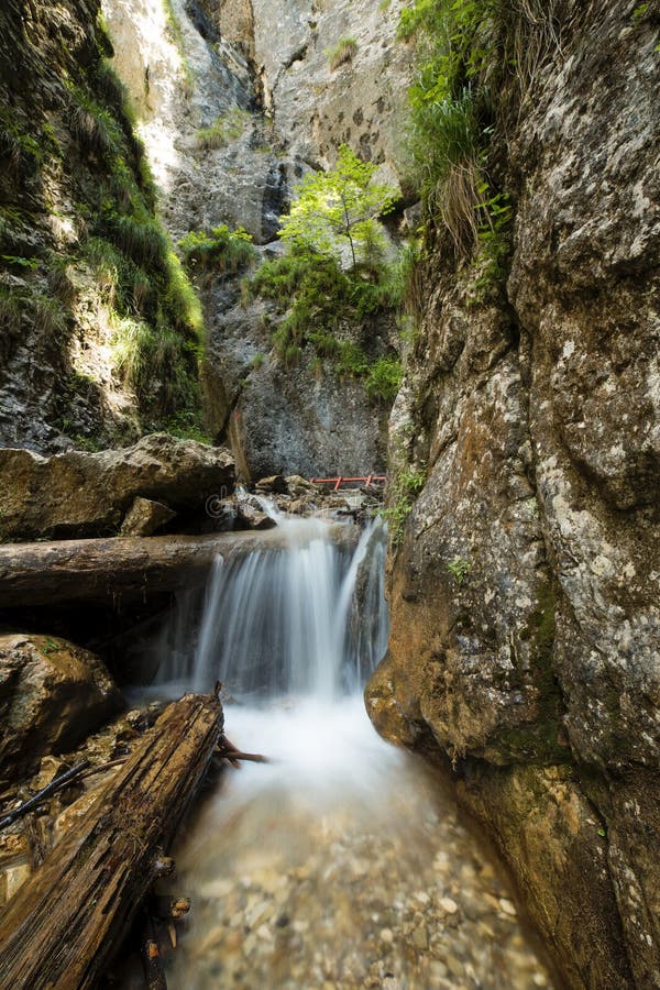Fresh Water Stream Flowing Down Stock Image - Image of background ...