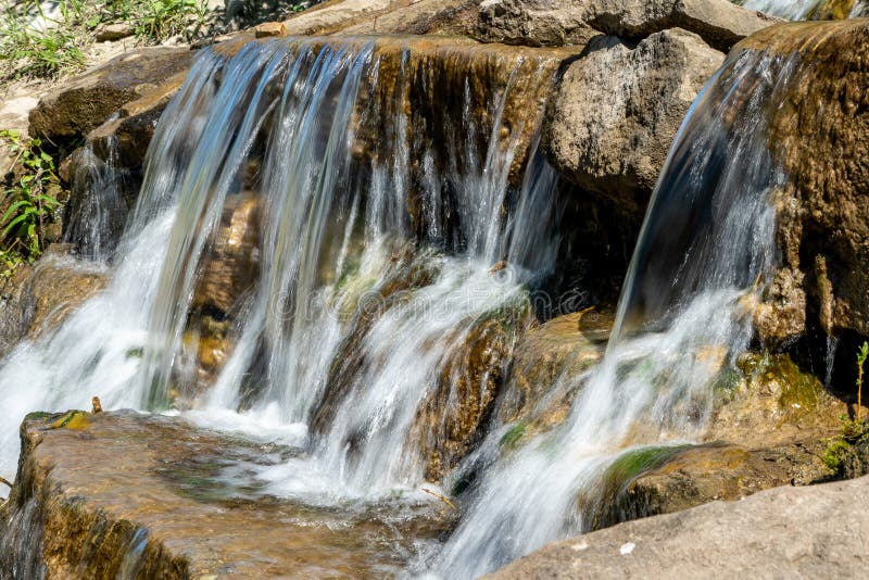Fresh water waterfall stock photo. Image of small, rapid - 201016002