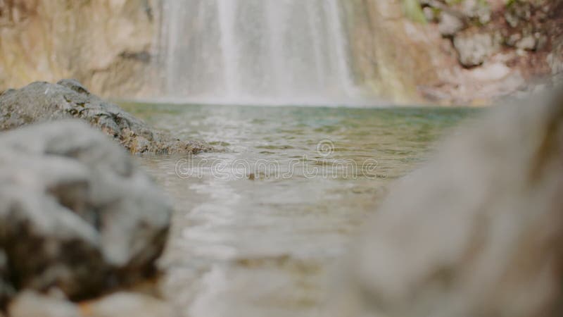 Beautiful Waterfall Fresh Water Cascade Nature Stock Footage - Video of ...