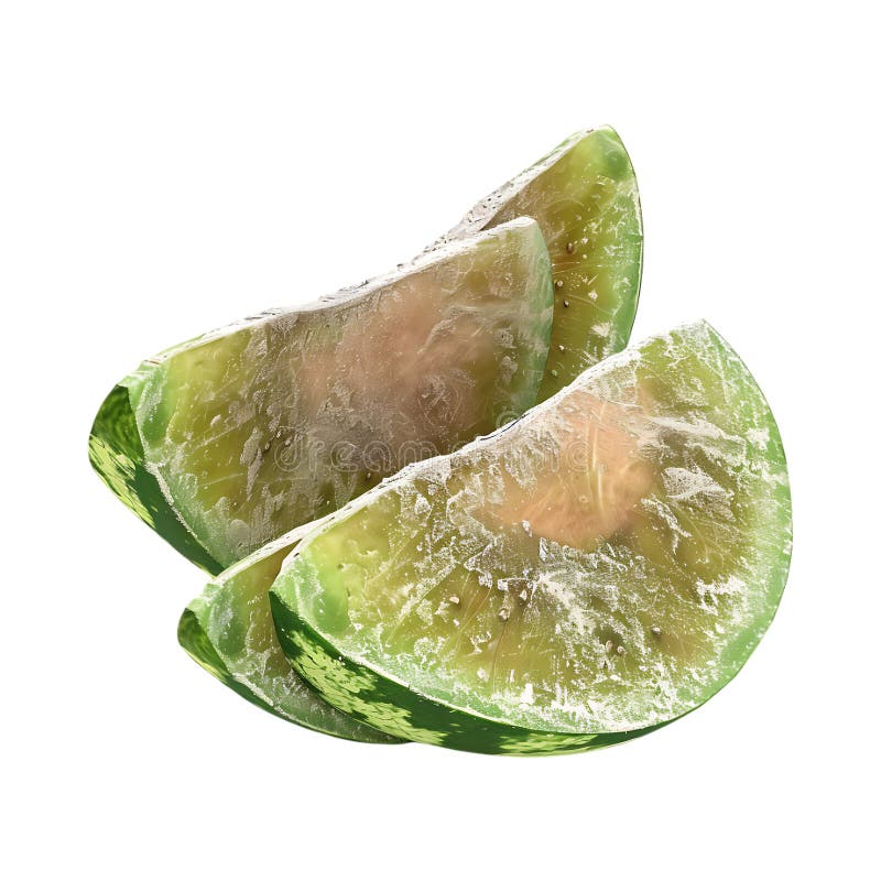 Fresh Watermelon Pieces on Transparent Background - Ai Generated Stock ...