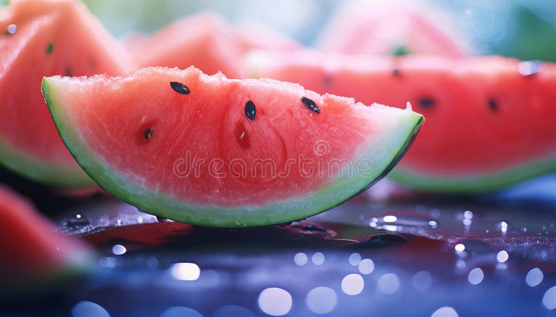 Fresh Watermelon Slice, a Sweet and Juicy Summer Snack Stock ...