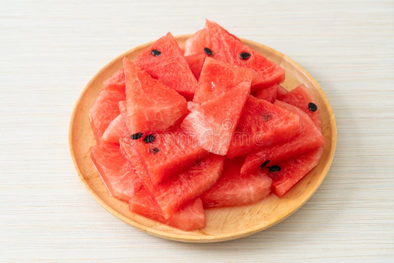 Fresh Watermelon Sliced on Plate Stock Photo - Image of food, nature ... Fresh Watermelon Sliced on Plate Stock Photo - Image of food, nature ...
