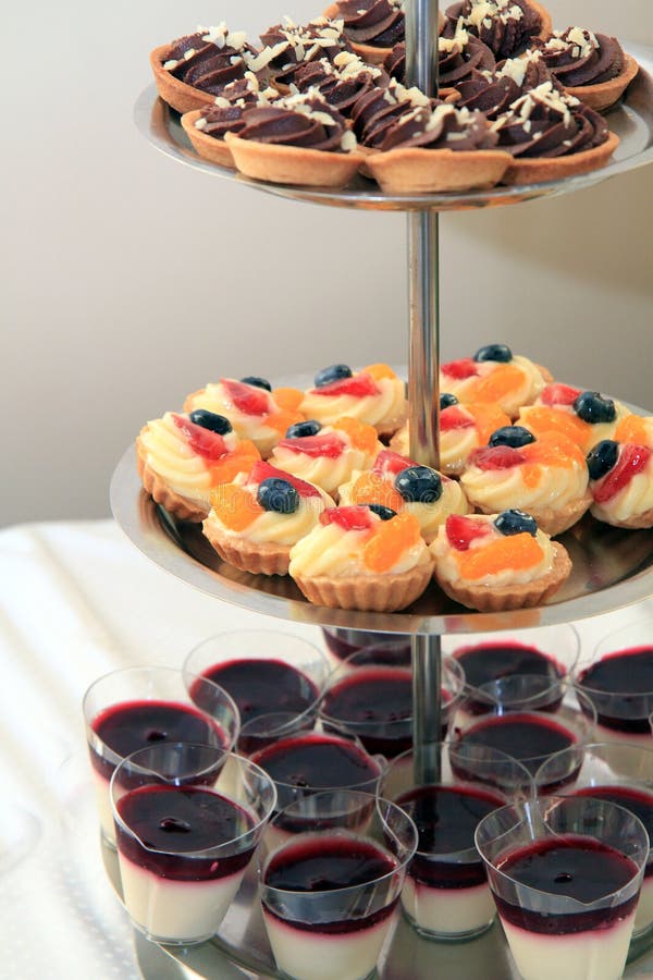 Fresh wedding desserts stock photo. Image of glass, dish - 279117836