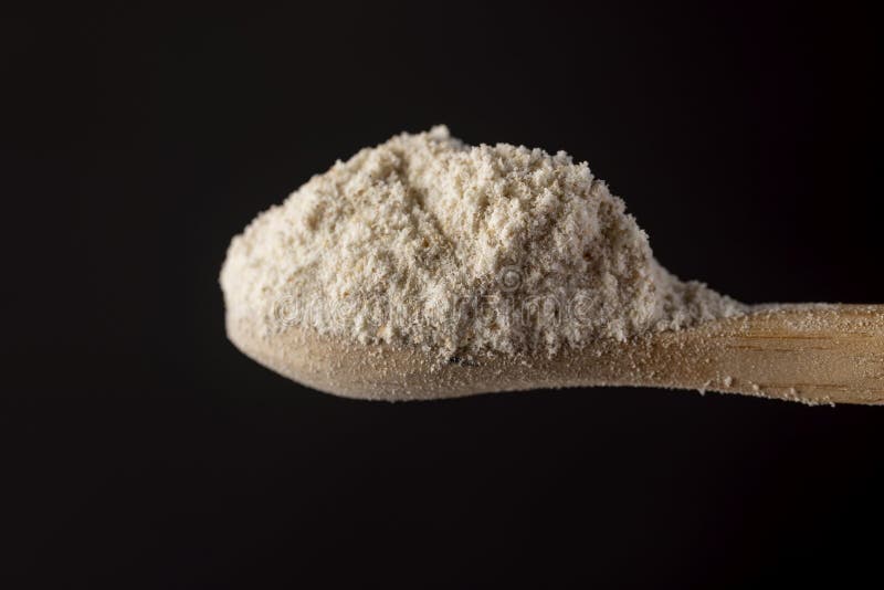 Fresh Wheat Flour Close-up, Flour for Making Bread with Bran Stock ...