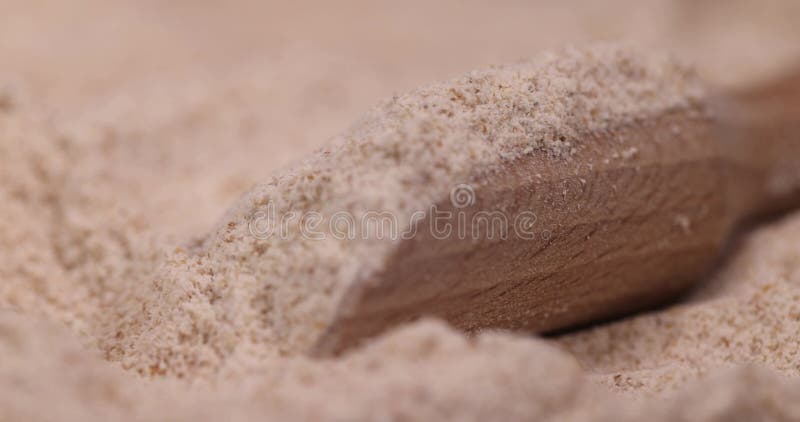 Fresh Wheat Flour Close-up, Flour for Making Bread with Bran Stock ...