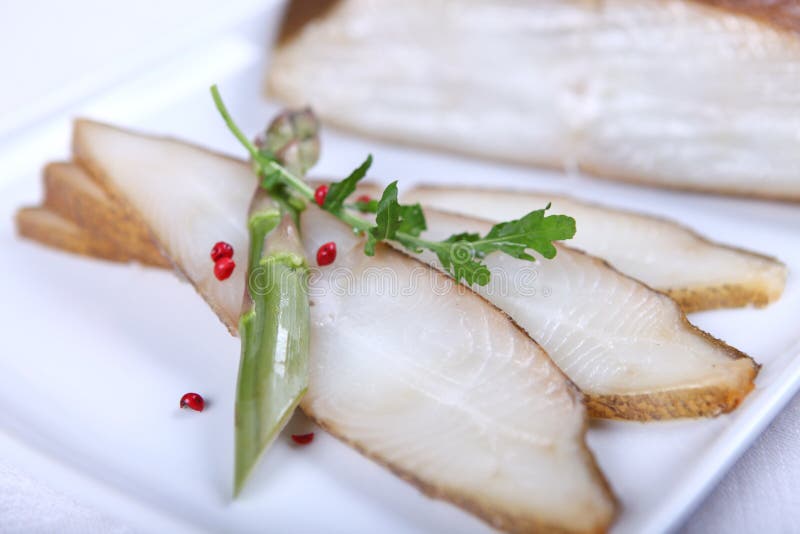 Fresh White Fish with Salad Stock Image - Image of dish, filet: 26908095