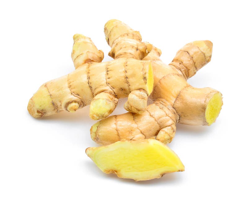 Fresh White Turmeric Isolated on White Background Stock Image - Image ...