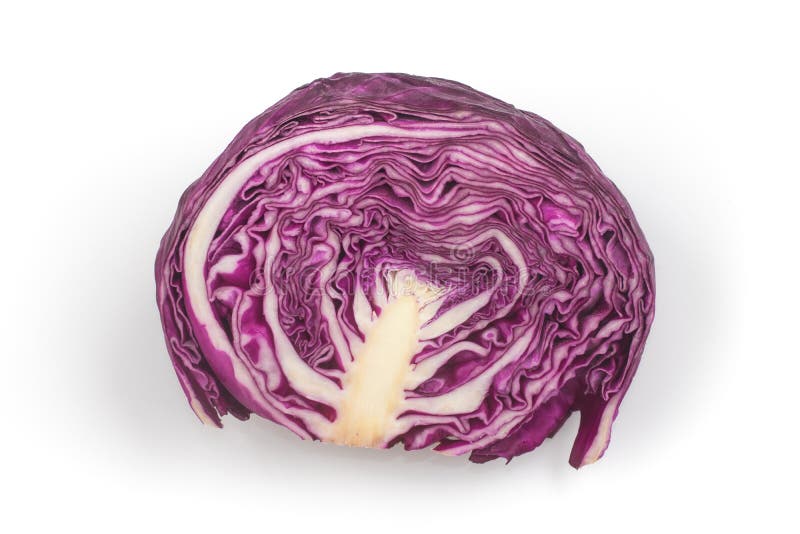 Fresh Whole Cabbage Cut in Half Stock Image - Image of slaw, chopped ...