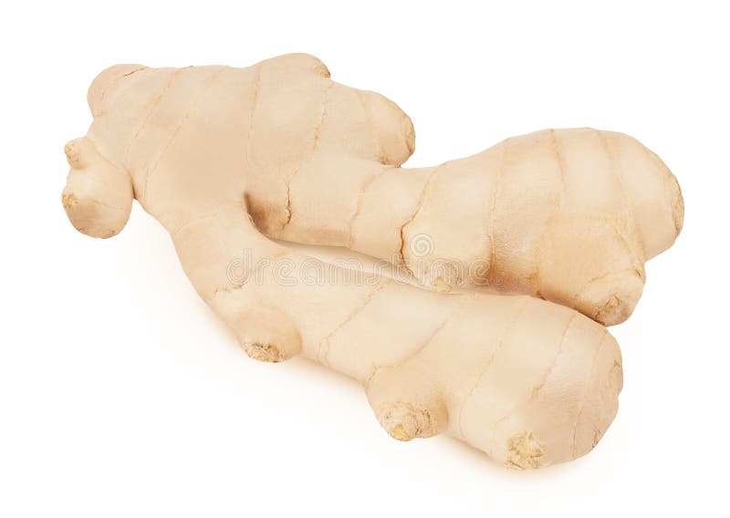 Fresh Whole Ginger Isolated on a White Background Stock Image - Image ...