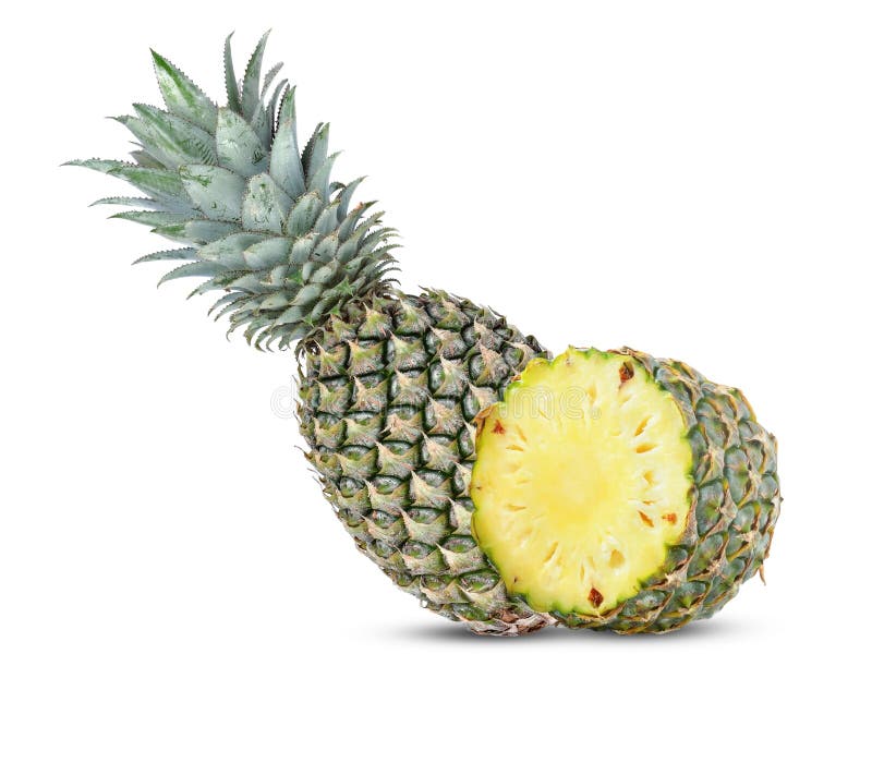 Fresh whole pineapple stock photo. Image of effect, single - 195427398