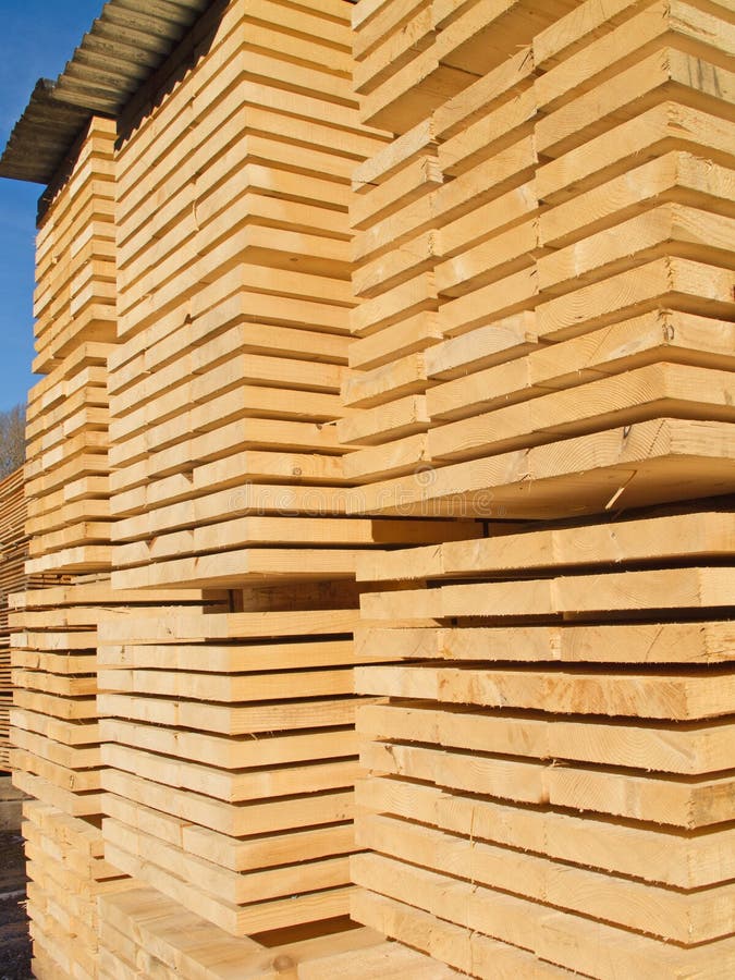 Lumber Yard and Pallets stock photo. Image of boards - 28084544