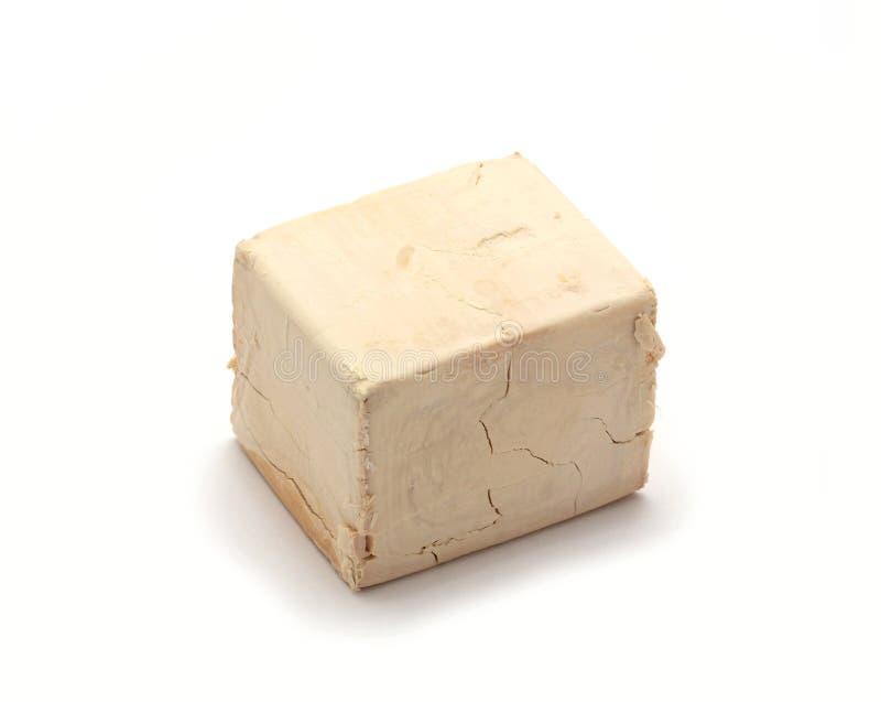 Fresh yeast block stock image. Image of dough, nobody - 186108677