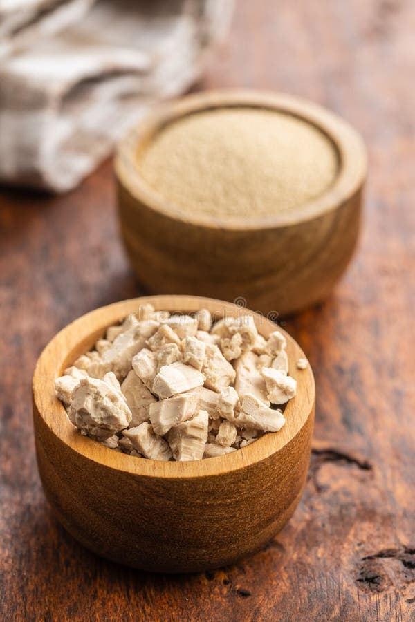 Fresh yeast blocks stock photo. Image of delicious, bowl - 178263518