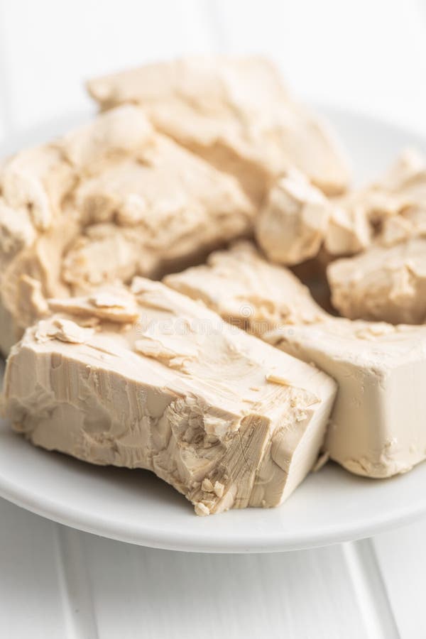 Fresh yeast blocks stock image. Image of baked, baking - 178263555