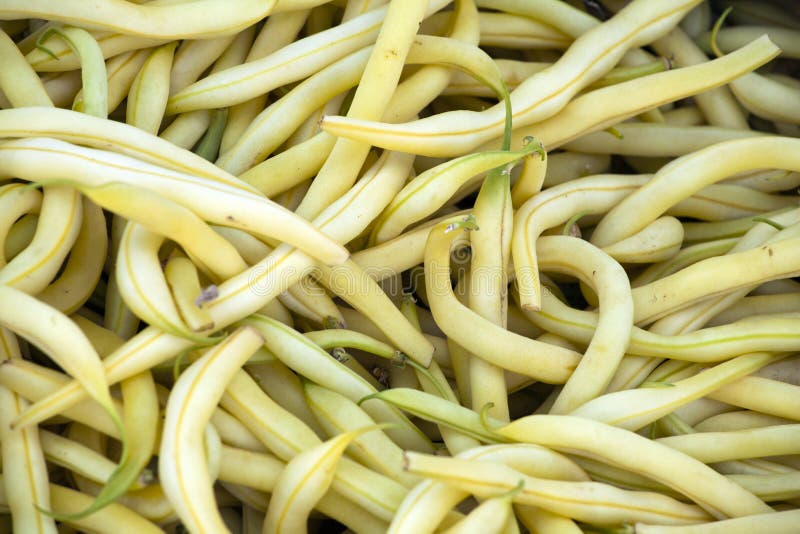 Fresh Yellow Beans on the Market Stock Image - Image of group, yellow ...