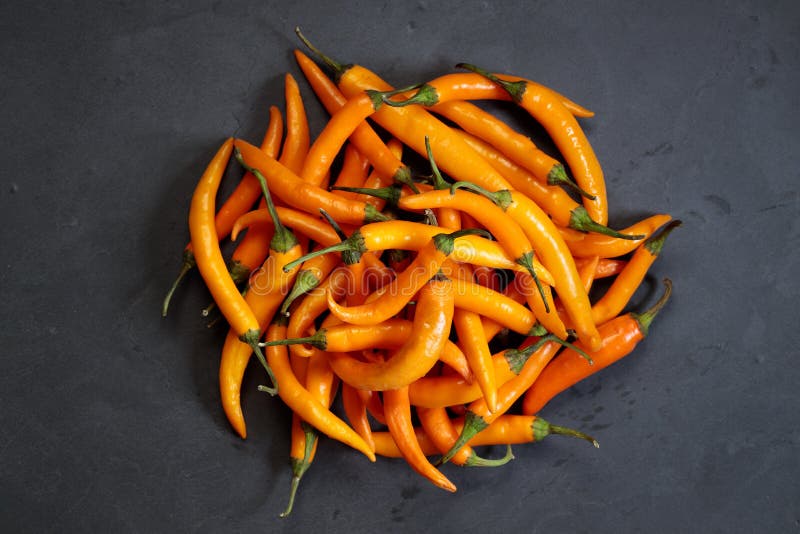 Fresh yellow chili peppers stock photo. Image of healthy - 156910364