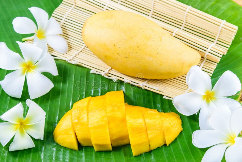 Fresh yellow mango stock photo. Image of fruit, vitamin - 91375812
