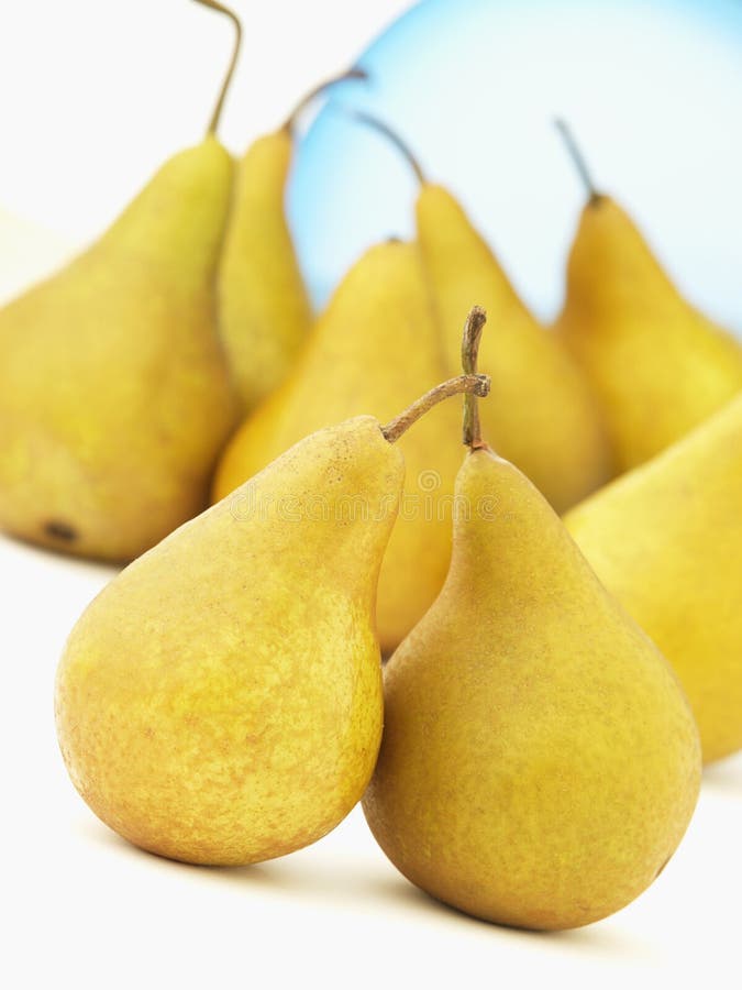 Fresh Yellow Pear Fruits stock image. Image of white - 18363123