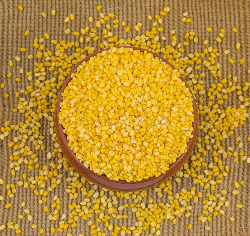 Yellow Split Dal Also Know As Mogar Dal or Mung Dal Stock Image - Image ...