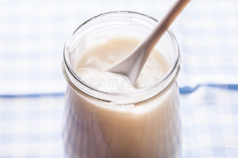 Fresh yoghurt stock photo. Image of healthy, dairy, dairyproduct - 56621868
