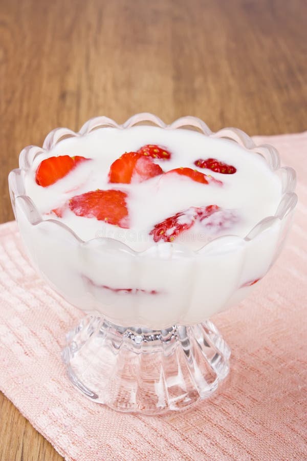 Rice Pudding with Strawberry Stock Photo - Image of porridge, grain ...
