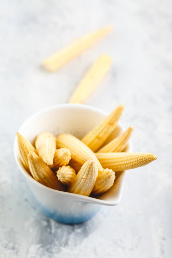 Fresh young baby corn stock photo. Image of corn, maize - 144921546
