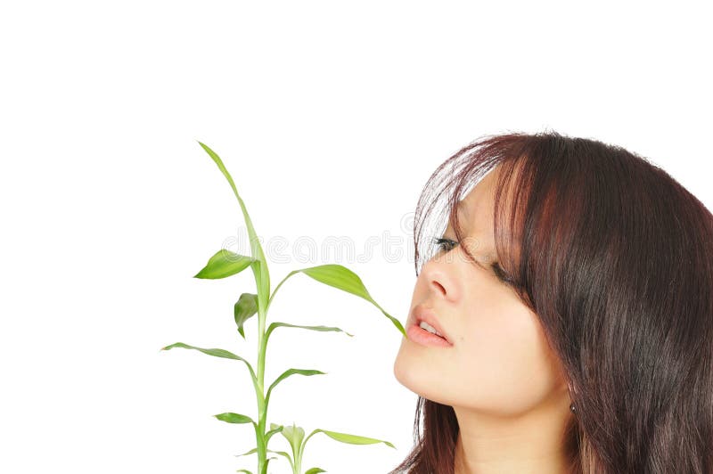 Fresh young pretty girl stock photo. Image of isolated - 6343114