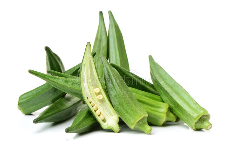 Fresh young okra stock photo. Image of single, fruit - 67771982
