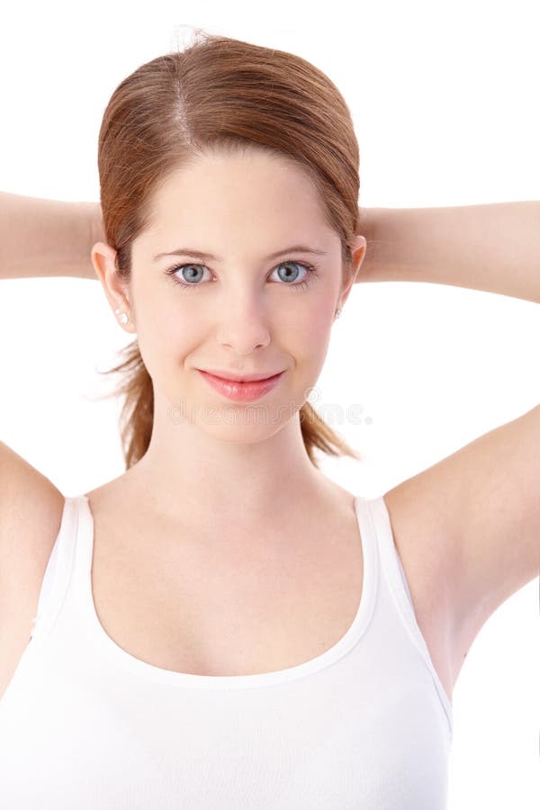 Fresh and Young Woman Smiling Stock Photo - Image of attractive ...