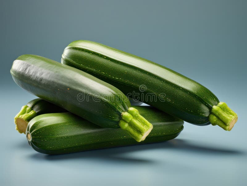 Fresh Zucchinis Neatly Arranged on a Table, AI-generated. Stock Image ...
