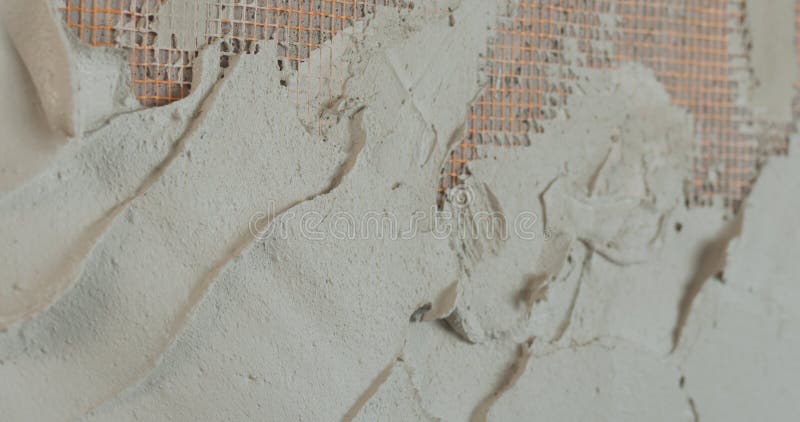 Freshly Applied Plaster on the Wall Stock Image - Image of decoration ...