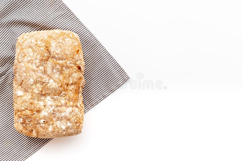 Freshly Backed Bread Top View. Bakery Background Stock Photo - Image of ...