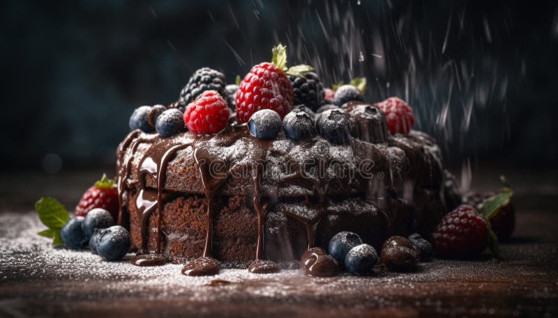 Freshly Baked Berry Pie on Rustic Wood Table Generated by AI Stock ... Freshly Baked Berry Pie on Rustic Wood Table Generated by AI Stock ...