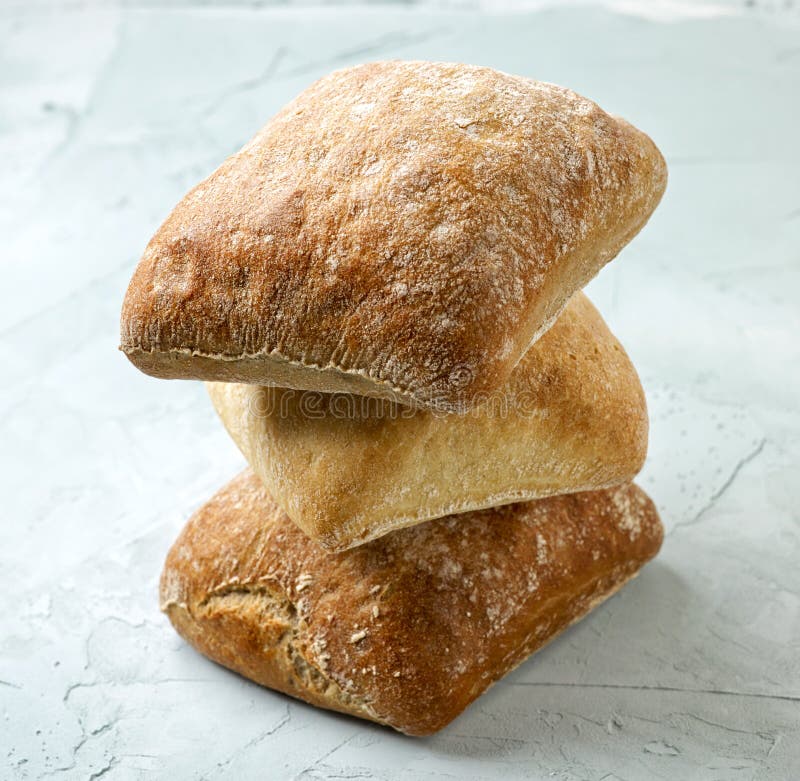 Freshly baked bread buns stock photo. Image of loaf, bread - 46193260