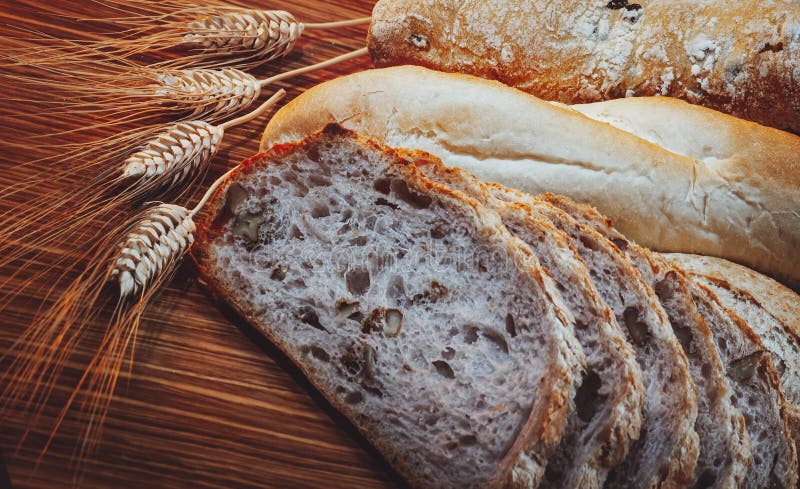 Freshly Baked Bread stock image. Image of holiday, loaf - 258009843