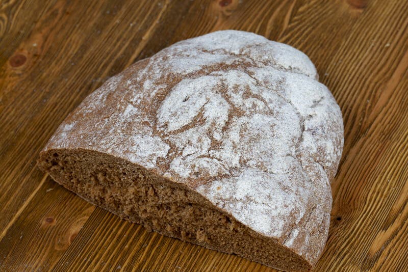 Freshly Baked Bread on the Kitchen Table Stock Image - Image of yeast ...