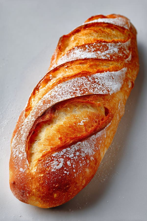 Freshly Baked Bread Loaf with Crusty Exterior and Soft Interior Stock ...