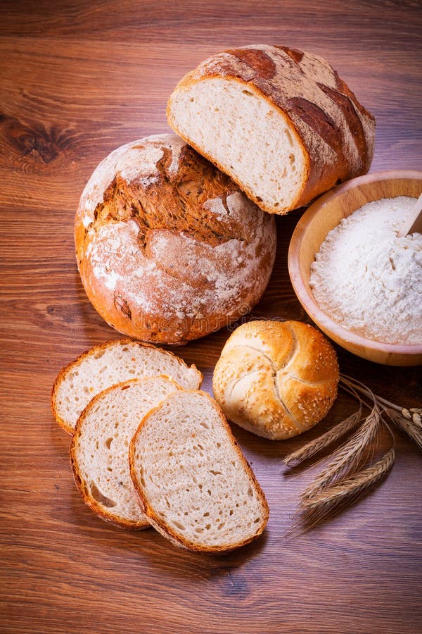 Bread loaf stock image. Image of nutrition, fresh, baked - 8099415