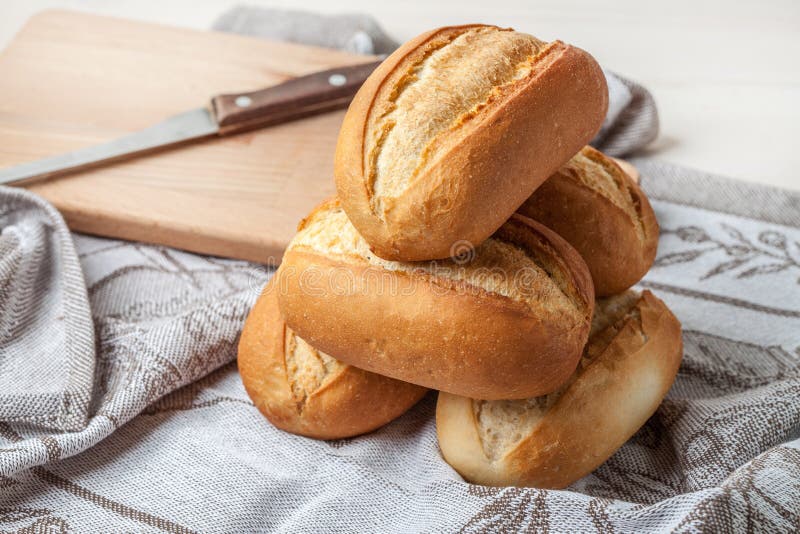 Freshly baked crusty rolls stock photo. Image of food - 74301356